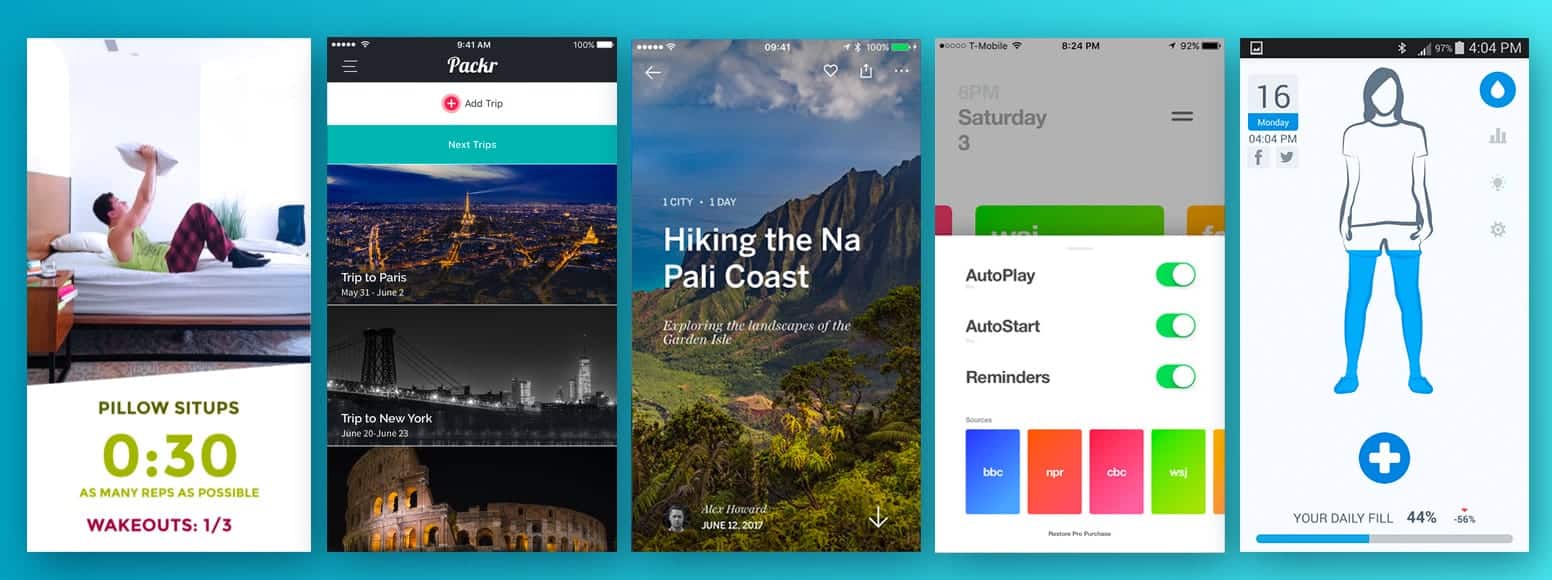 Top 10 Mobile App UI of August 2017 - Proto.io Blog